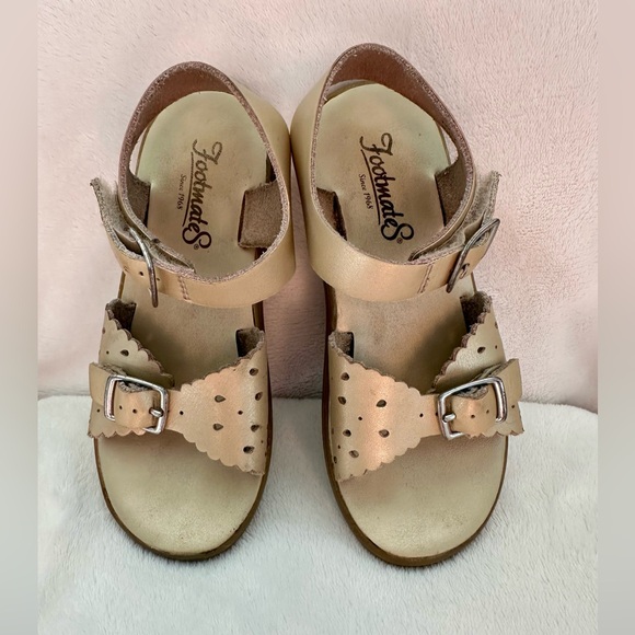 FootMates | Shoes | Footmates Kids Leather Sandals Soft Gold | Poshmark